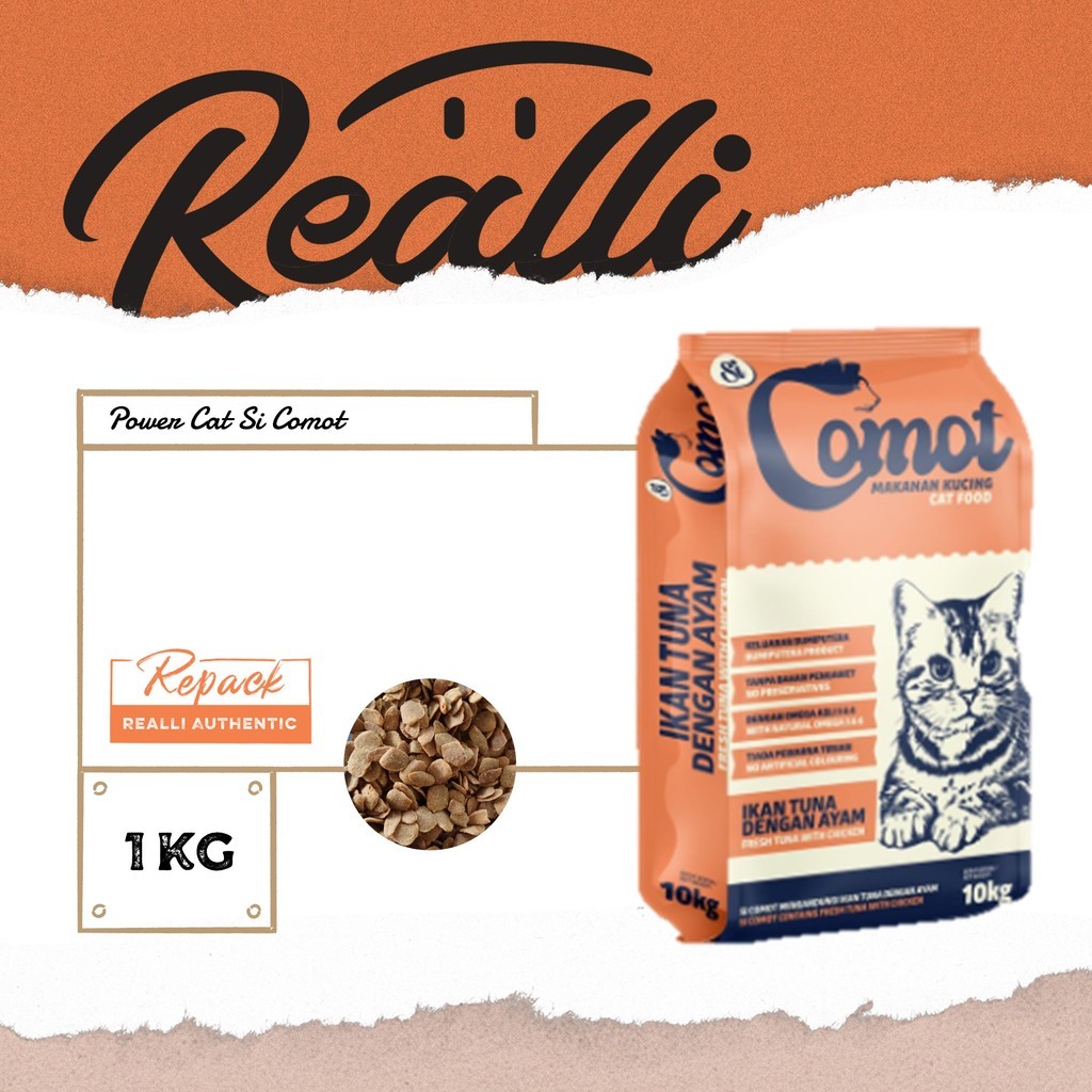 Power Cat Si Comot Fresh Tuna with Chicken Cat Dry Food 1Kg (Repack ...