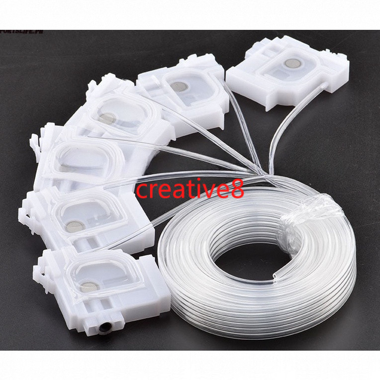 3 Meters hose with 6pcs connect 3*2mm Ink Damper For Epson L800 L1300 ...
