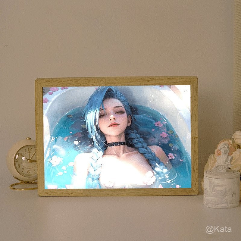 Jinx Light Painting League of Legends Merchandise Night Light Gaming ...