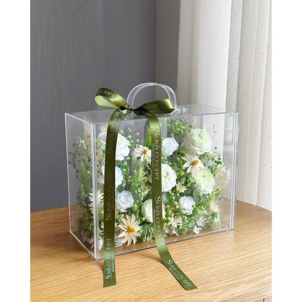 Transparent Mica Flower Box - Gift Box TransparentCNY - Gift Box CNY ...