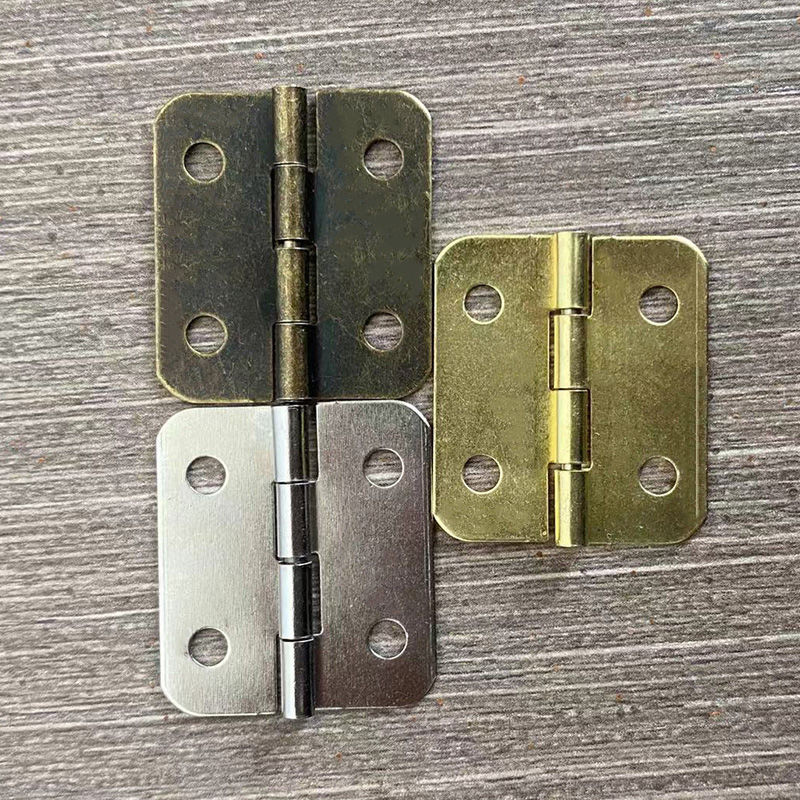 Universal 1.2-inch iron hinge 30*27mm flat hinge rounded corners wooden ...