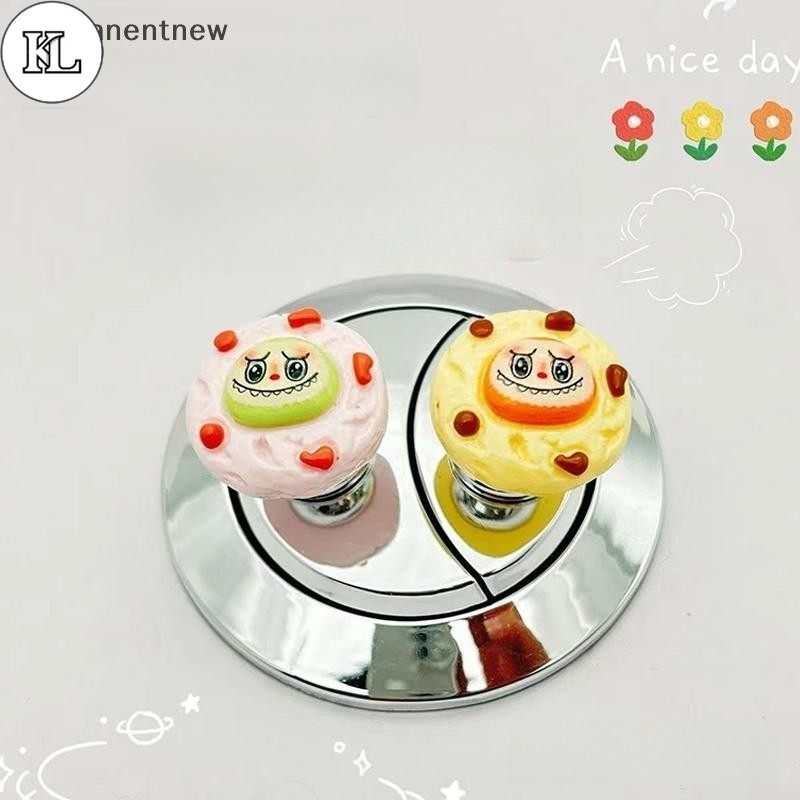 KL Cartoon Labubu Toilet Press Water Flush Button Bathroom Toilet ...