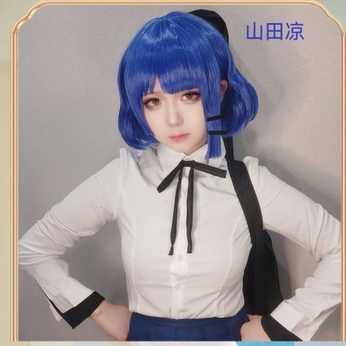 现货 Lonely Rock Yamada Cool cos Sweet Jk Uniform suit cosplay Cyan Short ...