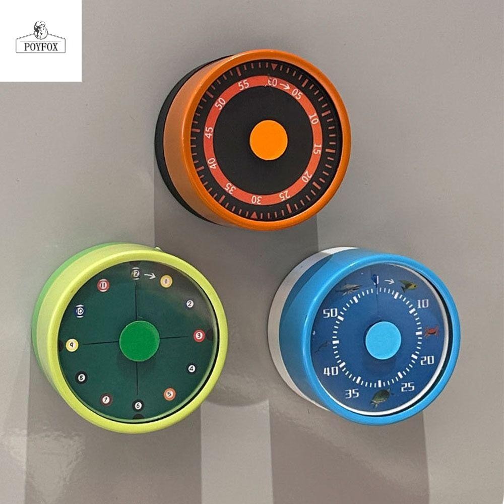 POYFOX Mechanical Visual Timer, with Magnetic Suction 60-Minute ...