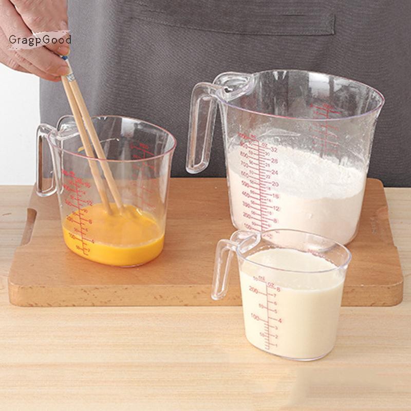 Grapegood 50/500/1000ml Baking Liquid Measuring Cups Scale Cup Plastic ...