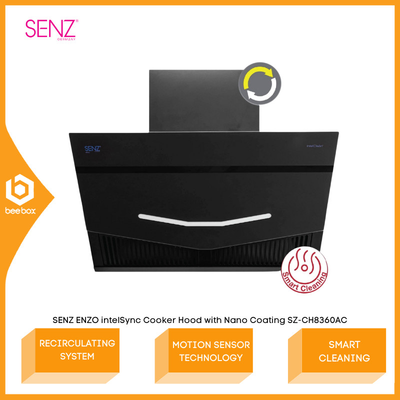 SENZ ENZO IntelSync Cooker Hood with Nano Coating Glass Panel SZ ...