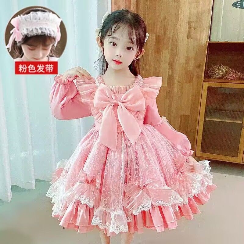 Girls Style Lolita Children Love Lace Western Style Pettiskirt Barbie ...