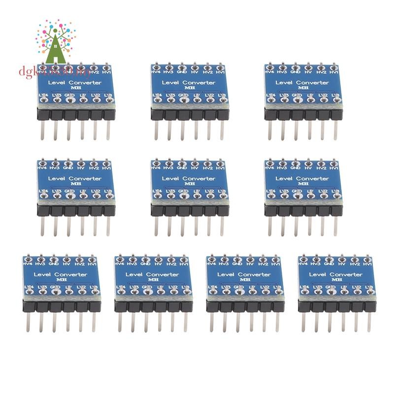 10Pcs 4 Channel IIC I2C Logic Level Converter Bi-Directional Module 3 ...