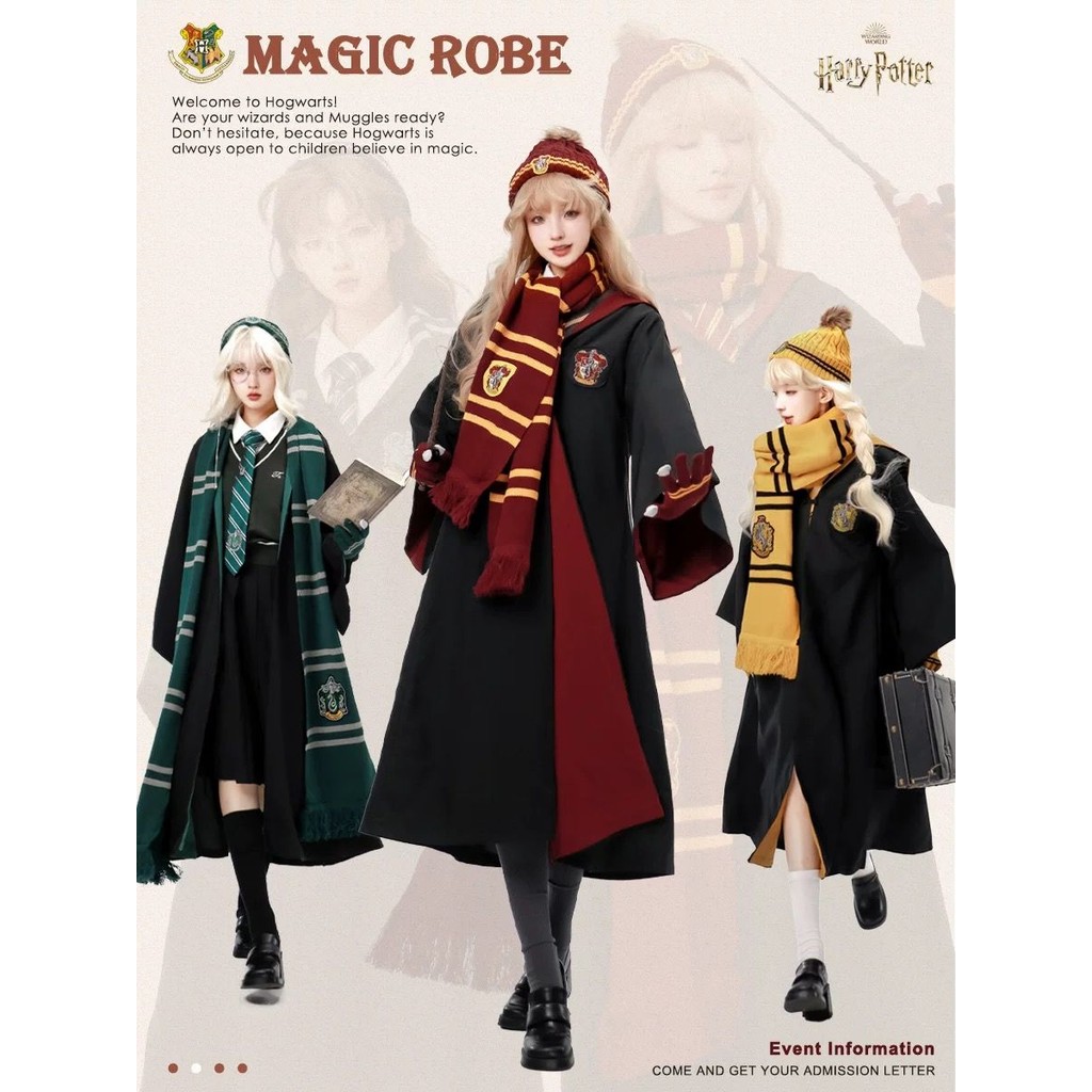 Harry Potter Magic Robe cos Co-Branded Genuine Hogwarts Wizard Robe cos ...