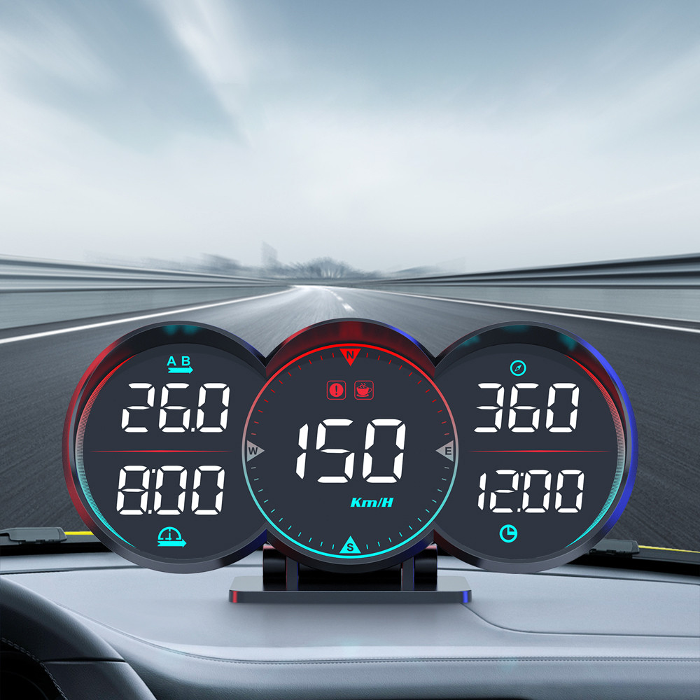 Universal Auto HUD Head Up Display Digital Car Speedometer For Car Bus ...