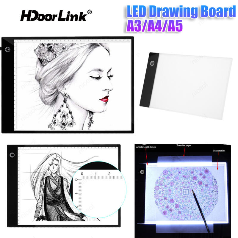 HdoorLink A4/A5 LED Drawing Tablet Digital Graphics Pad Copy Board ...