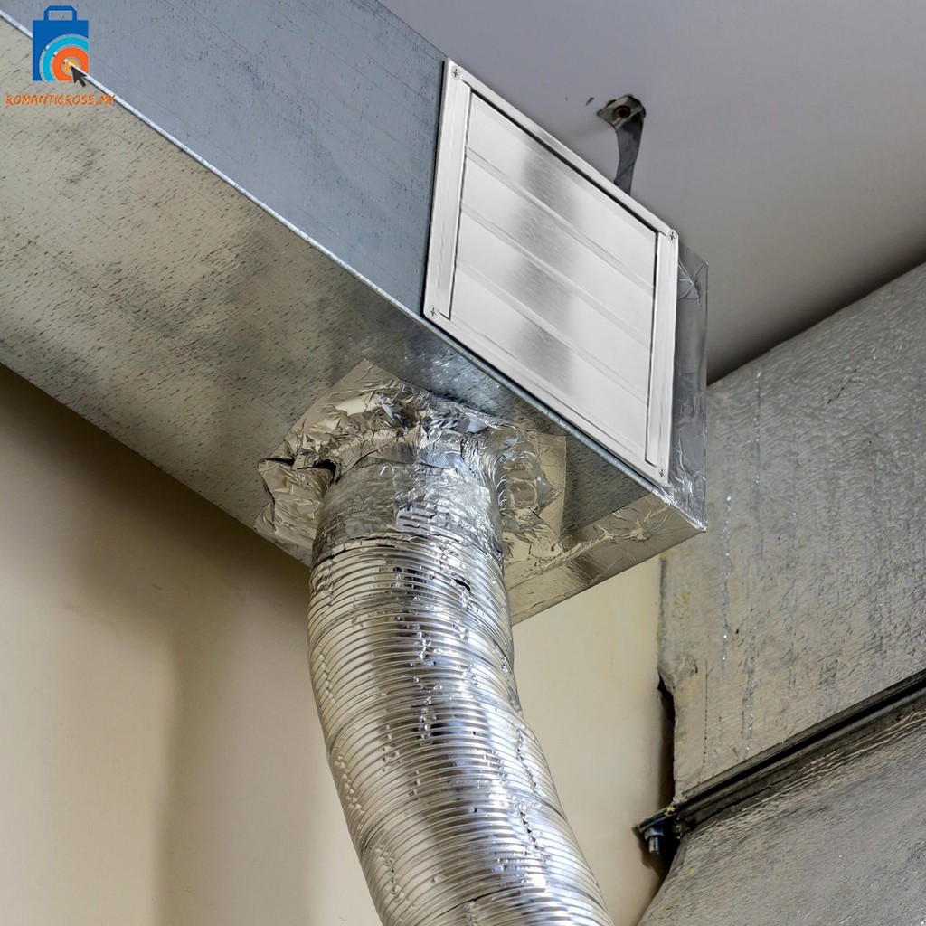 Dryer Vent Cover Stainless Steel Wall Exhaust Vent Cover with 4 Screws ...