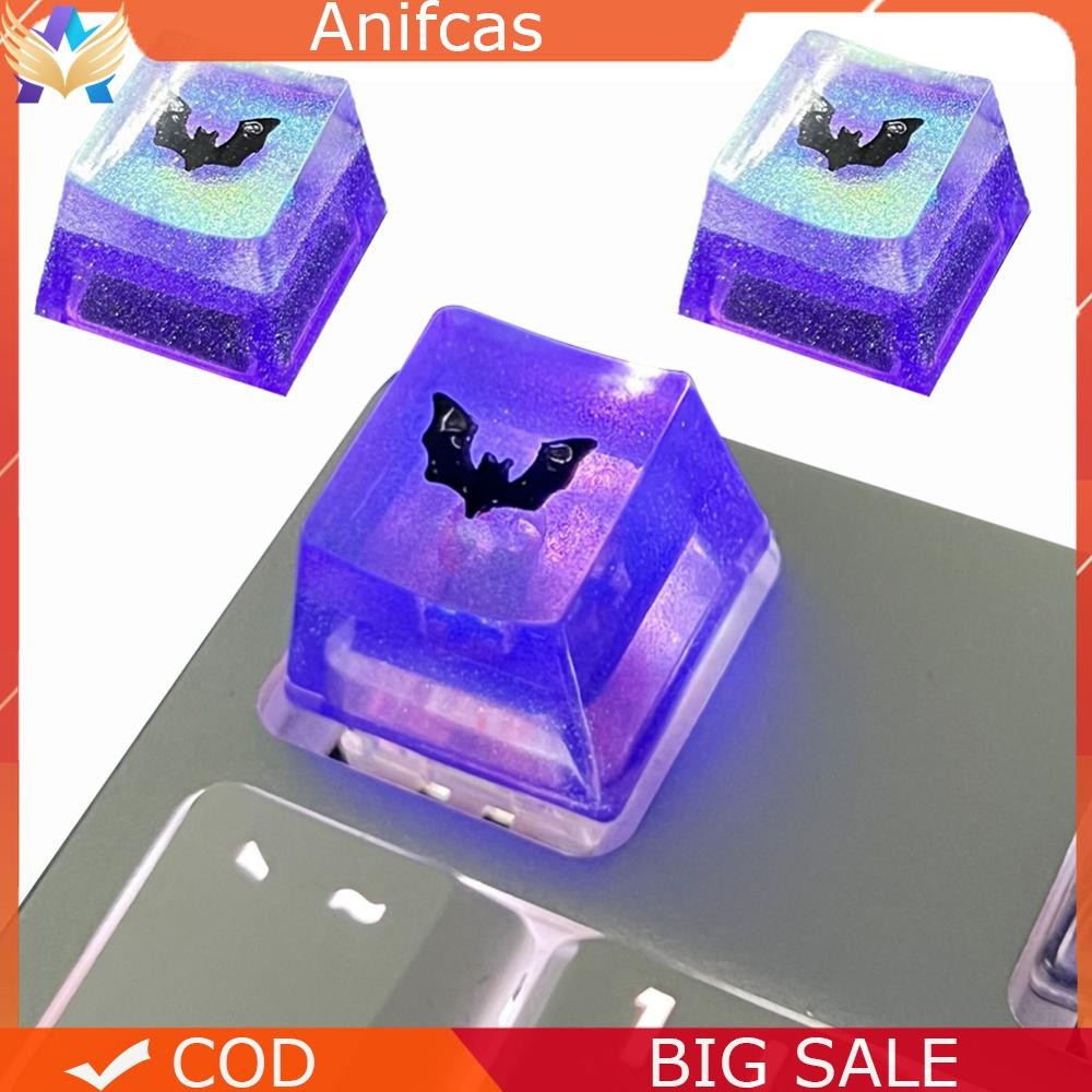 Epoxy Resin Bat Keycap Artisan Key Cap Cross Axis Mechanical Keyboard ...