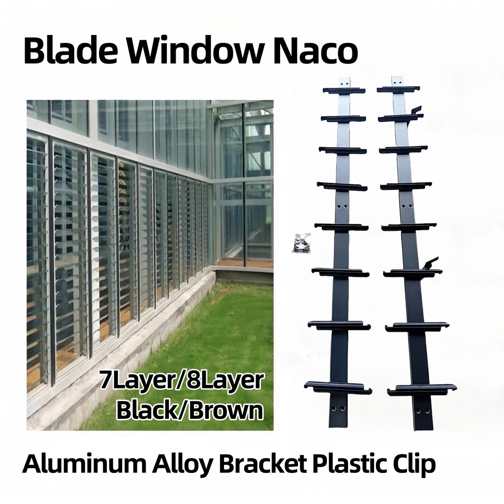 7Layers 8Layers Blade Daun Black Silver Brown Color Window Naco Metal ...