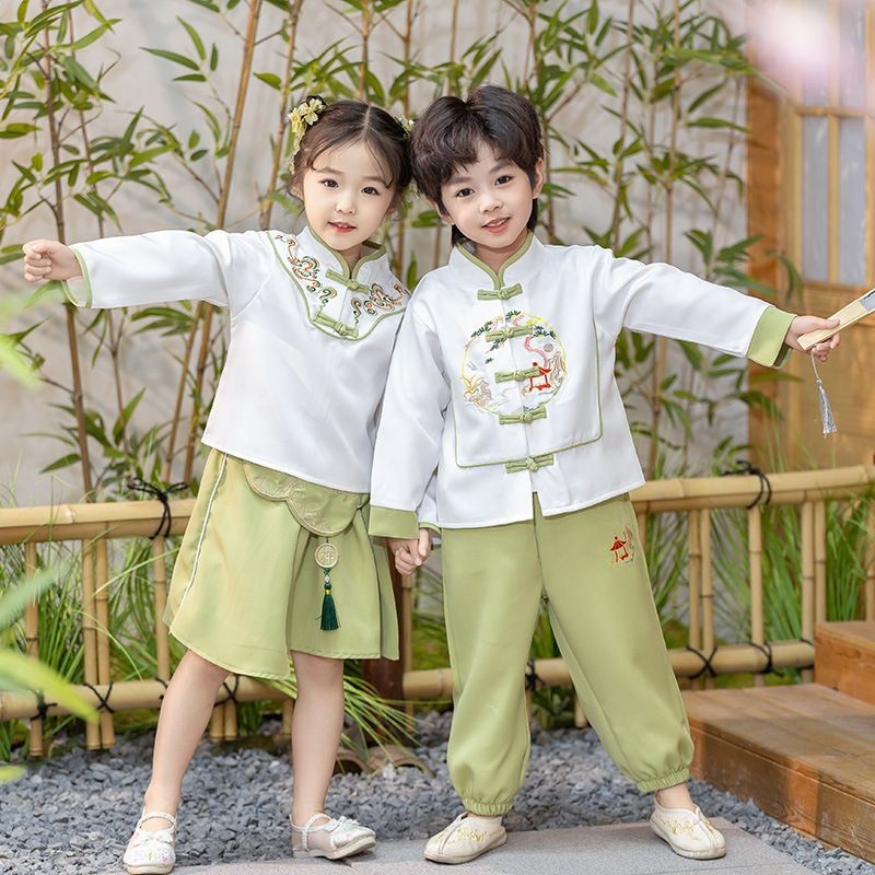 Children 2024 Spring Hanfu Tang Suit Graduation Photo Day 6 Performance ...