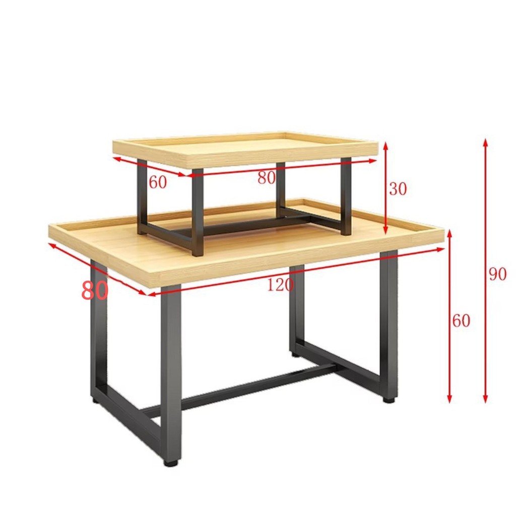 Supermarket island display cabinet merchandise display rack stacking trapezoidal display stand ...