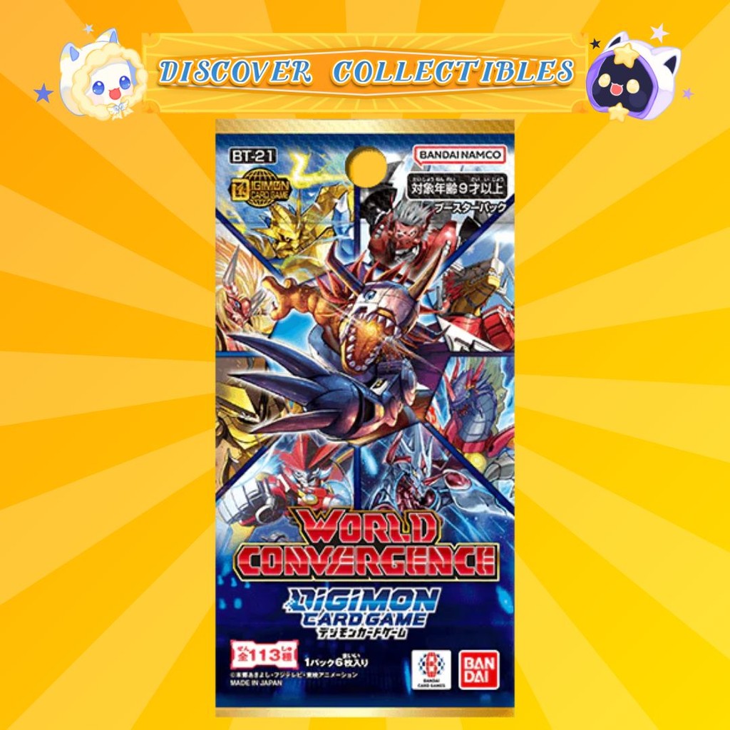 BT21 Digimon Card Game World Convergience Booster Pack | Shopee Malaysia