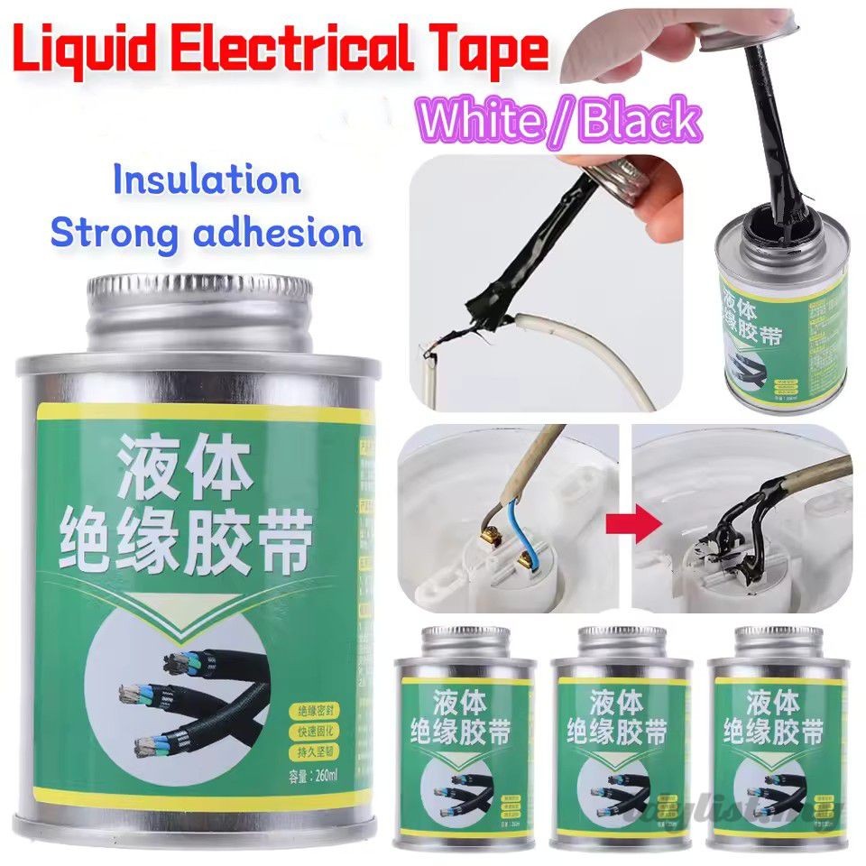ღ 100/260ml Liquid Electrical Tape Waterproof Liquid Insulation Paste ...