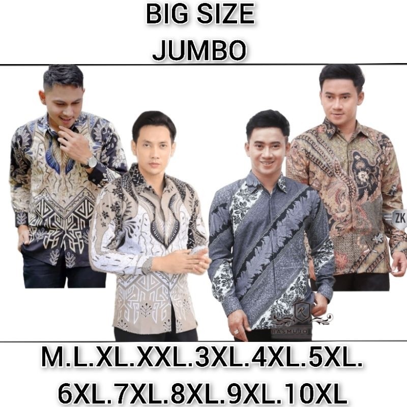 KEMEJA BIG SIZE WORK BATIK SHIRT JUMBO SIZE MLXL.XXL.3XL.4XL.5XL.6XL.7XL.8XL.9XL.10XL Nufa ...