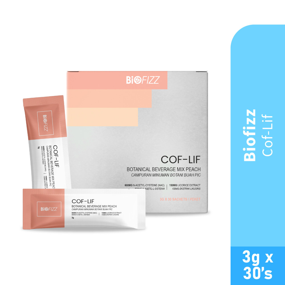 BIOFIZZ Cof-Lif 3g X 30's for Ubat Selsema, Ubat Batuk, Cough Relief ...