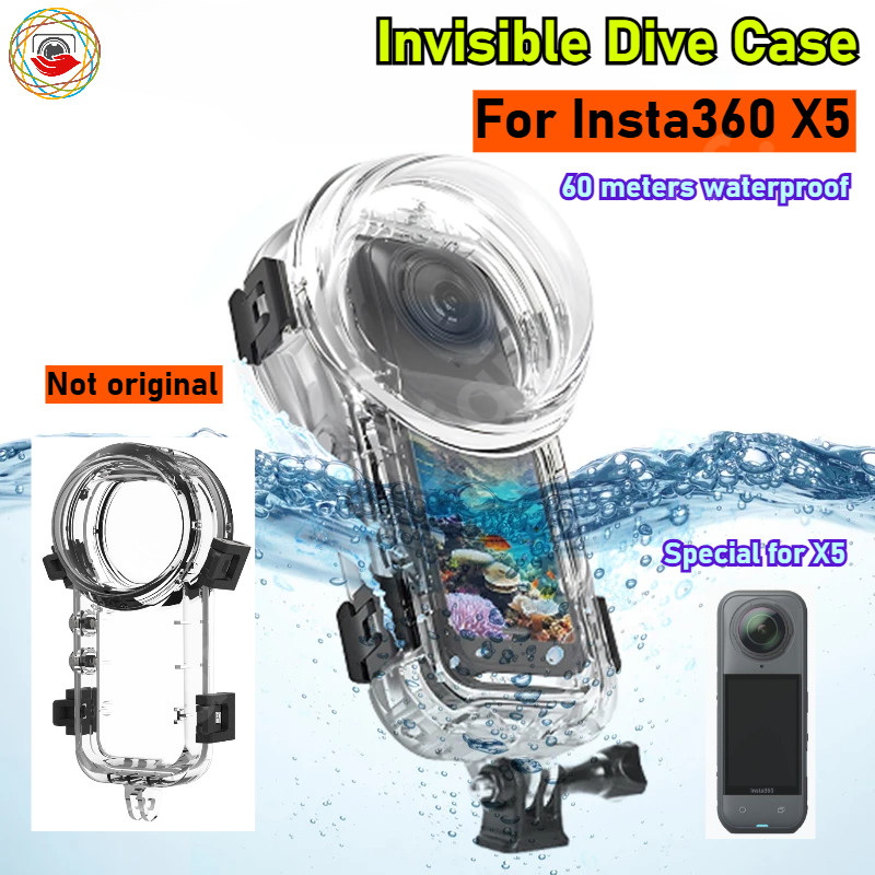 Invisible Dive Case For Insta360 X5 Dive Case Waterproof Housing Cover ...