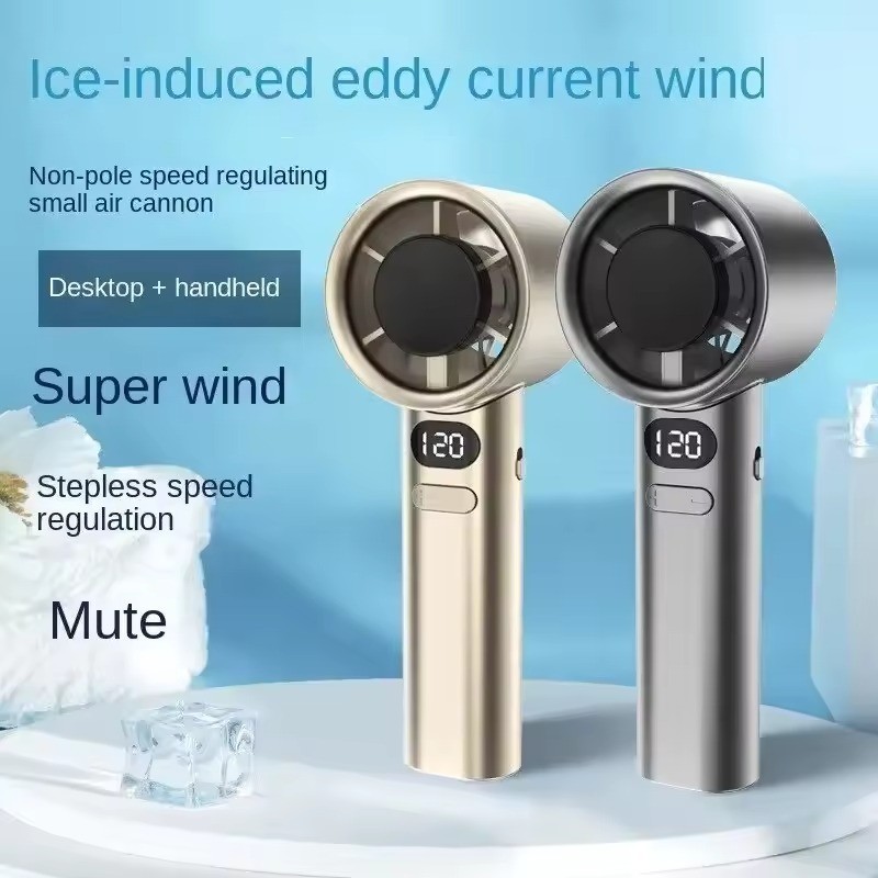Portable Handheld Fan 120 Wind Speeds Mini Bladeless Hand Fan USB ...