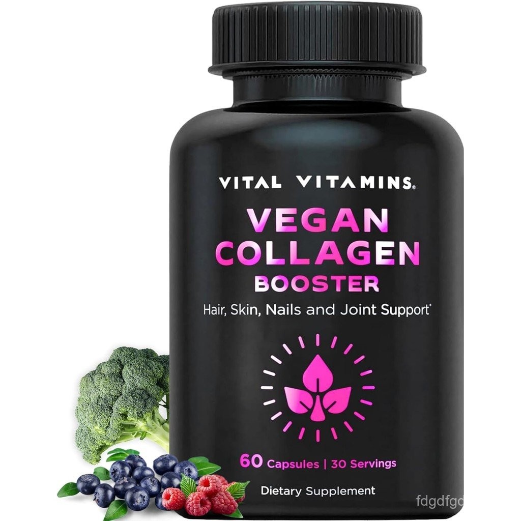 Vital Vitamins Vegan Collagen Booster - Plant-Based Collagen ...
