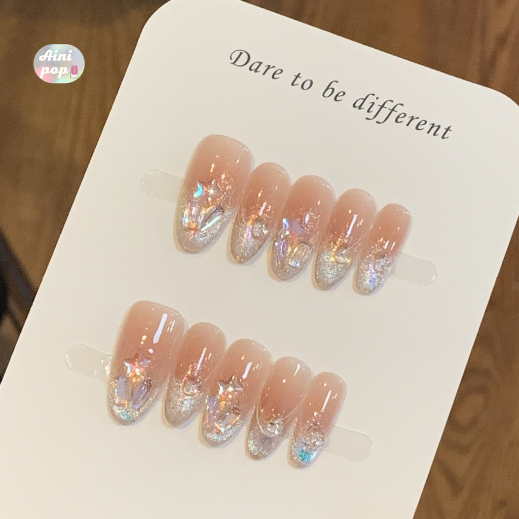 [Shiny] Pure Handmade Wearable Nails Handmade Wearable Nails Fairy ...