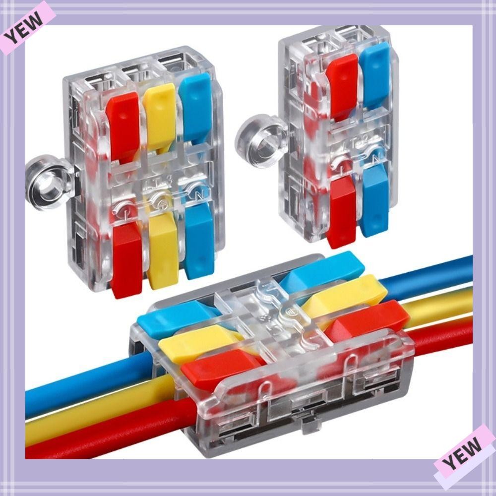 YYE Wire Connector, Mini Universal Compact Quick Terminal Block, Quick ...