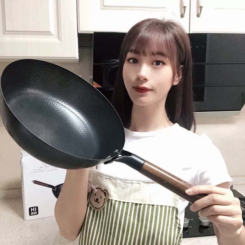 TAMASAKI Lingqi corak pemukul TETSUPLUS baru 28cm pembelian kumpulan kuali besi jenis popular ...