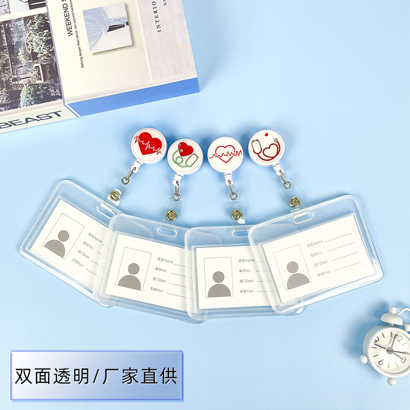 Transparent Name Tag Holder for Doctors, Nurses & Students - Horizontal ...