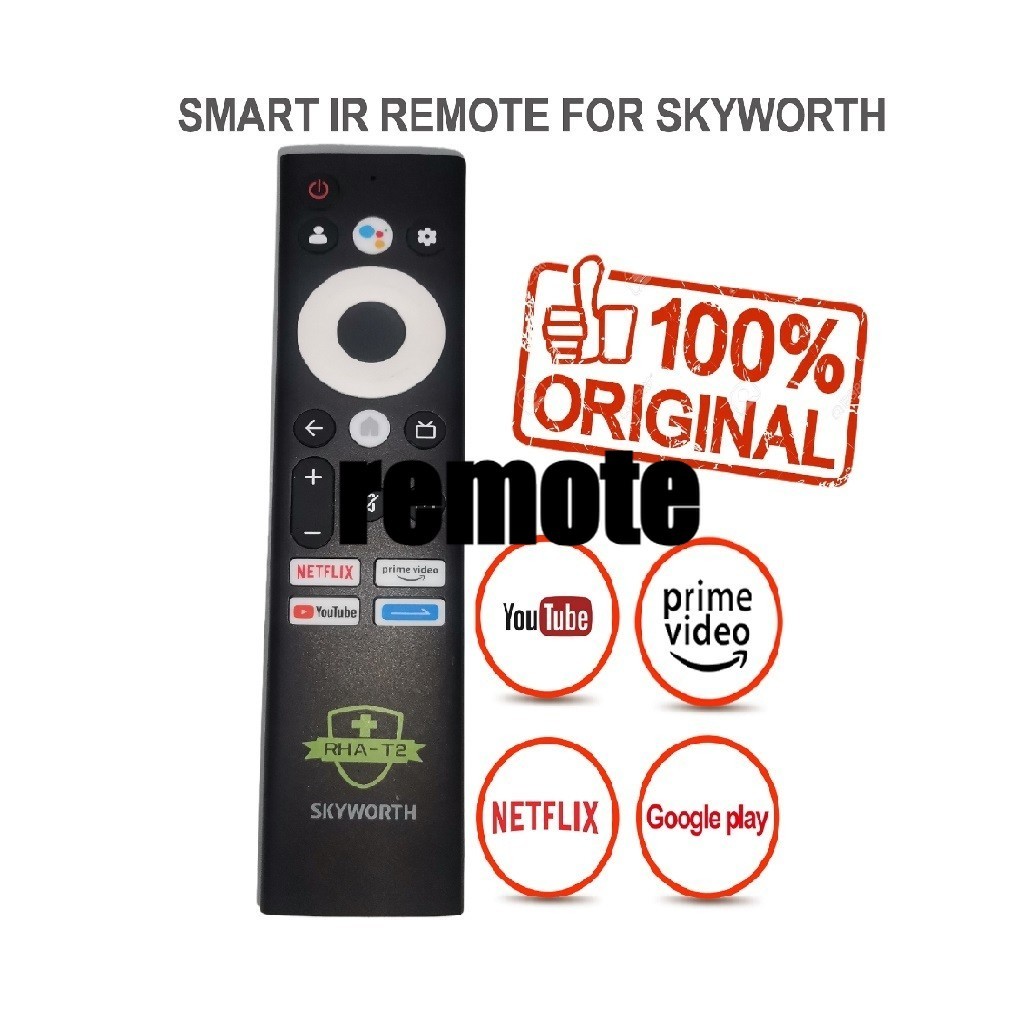 [ORIGINAL] SKYWORTH RHA-T2 VOICE Command Remote Control XTREME, COOCAA Android, Smart LED SUE ...