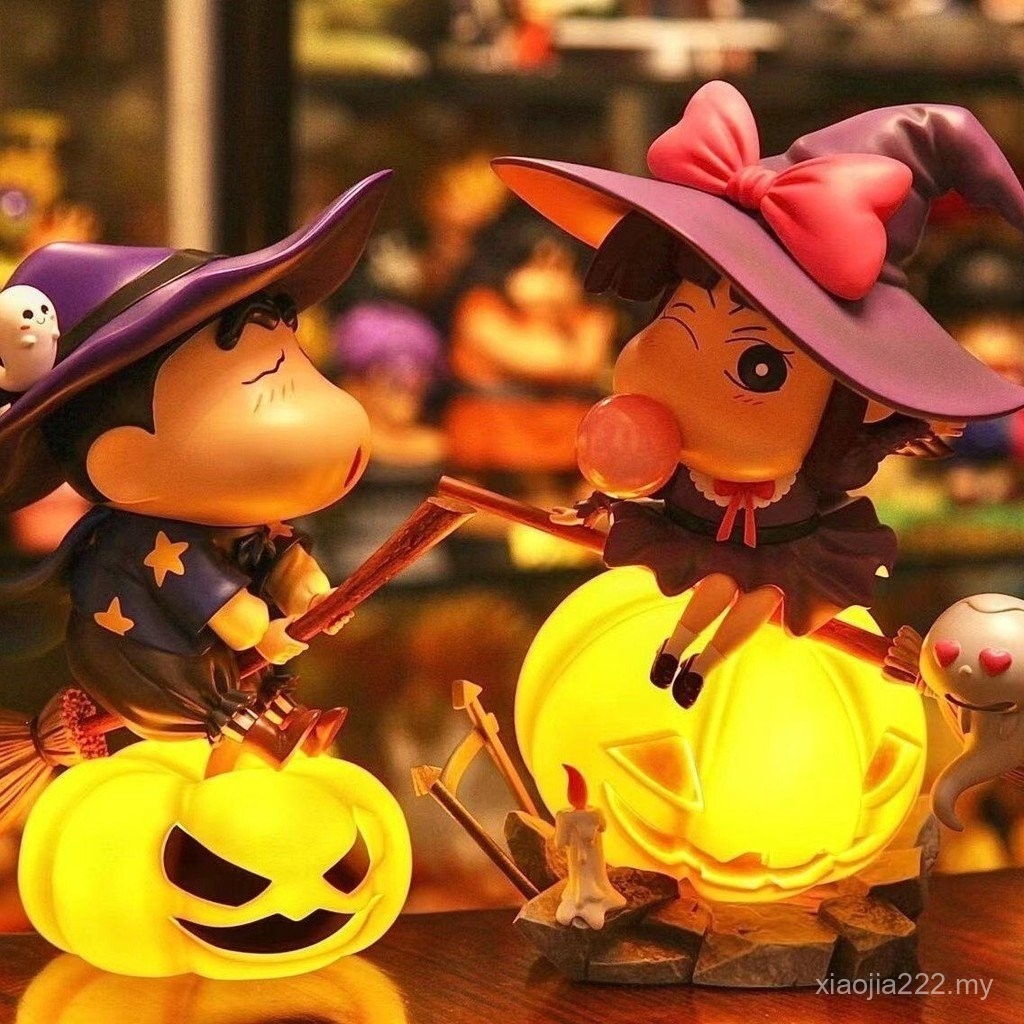 Crayon Shin-Chan Pumpkin Halloween Magic Shin-Chan Figure Can Light Up Cute Girl Birthday Gift ...