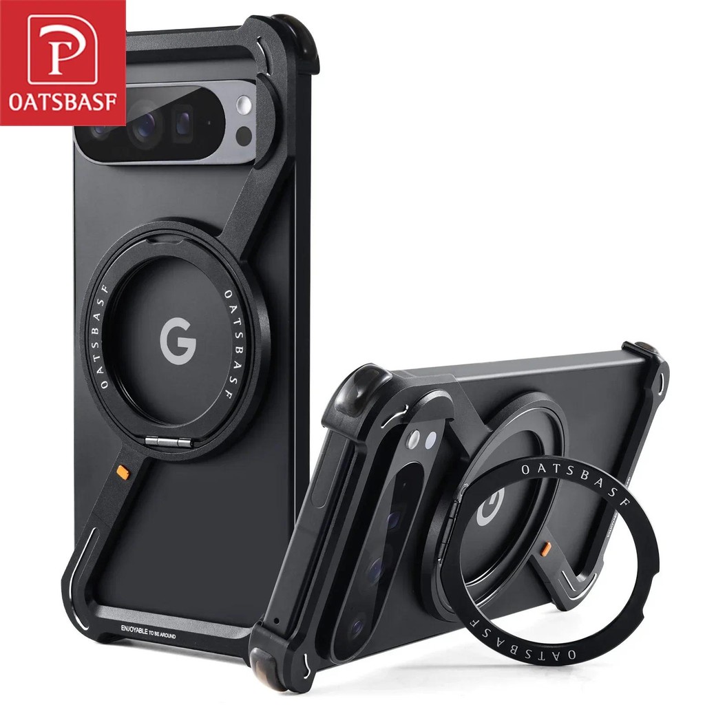 OATSBASF Z Case Frameless Metal Bumper Case For Google Pixel 9 Pro XL ...