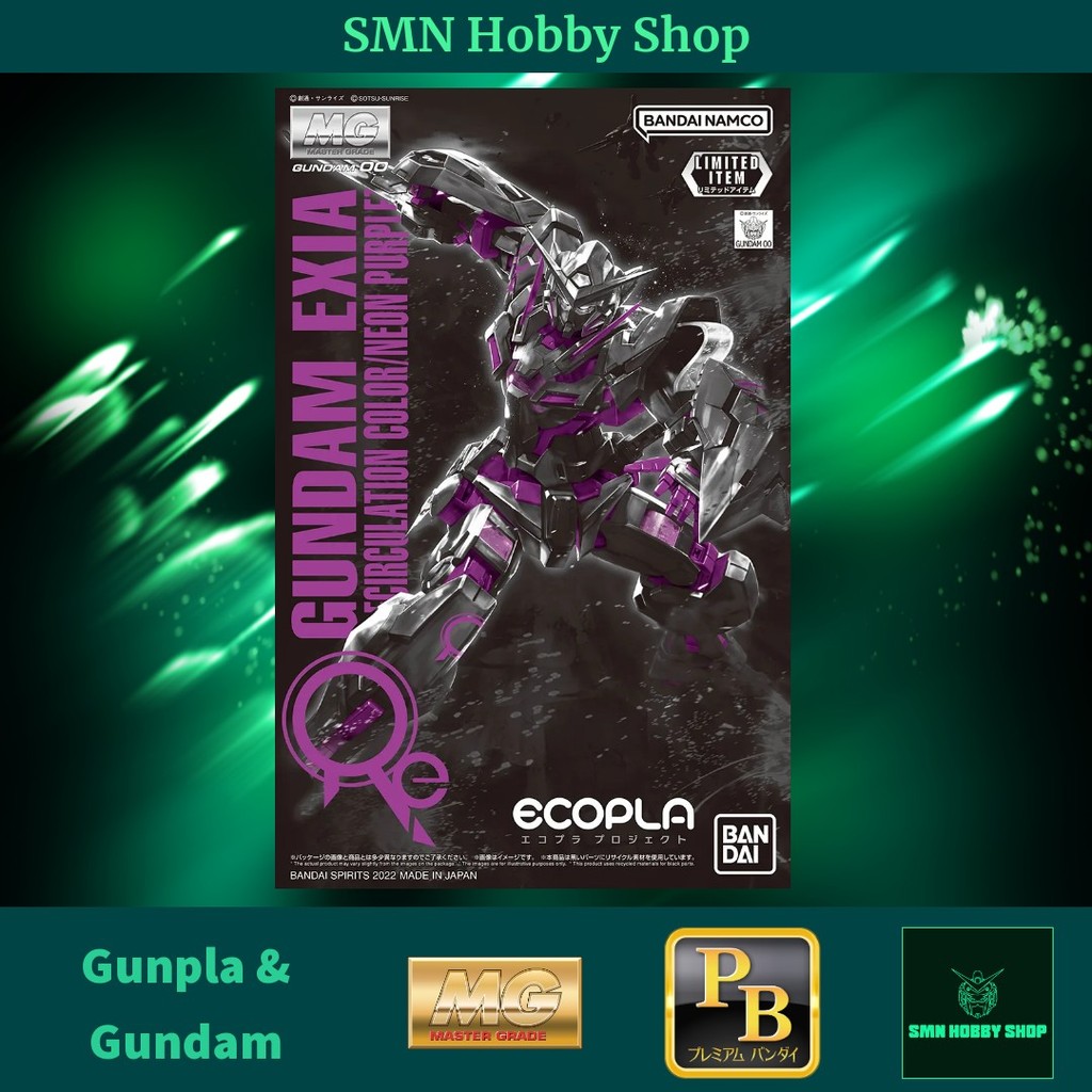 MG 1/100 Gundam Exia Recirculation/Neon Purple Limited Plastic Model ...