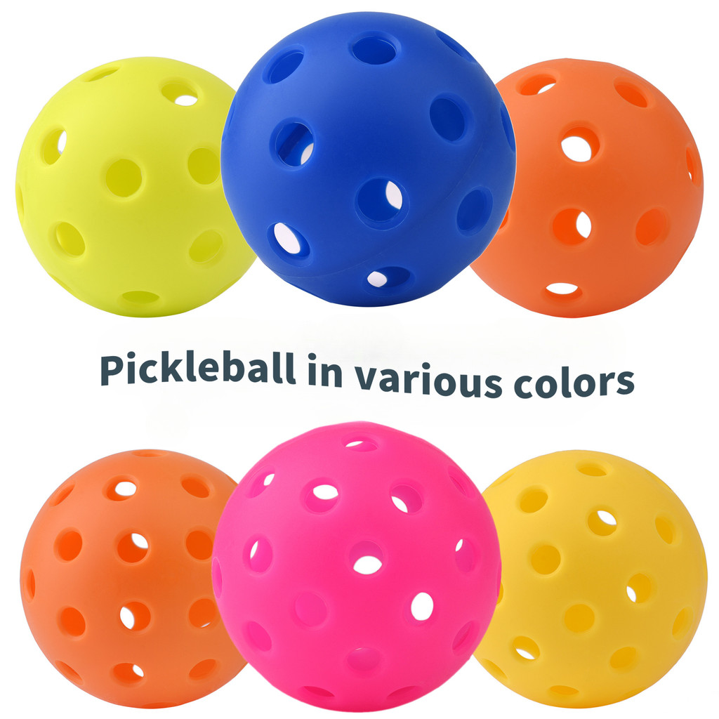 Outdoor pickleball 40 Hole 74mm Indoor Outdoor 26 Hole Plastic ...
