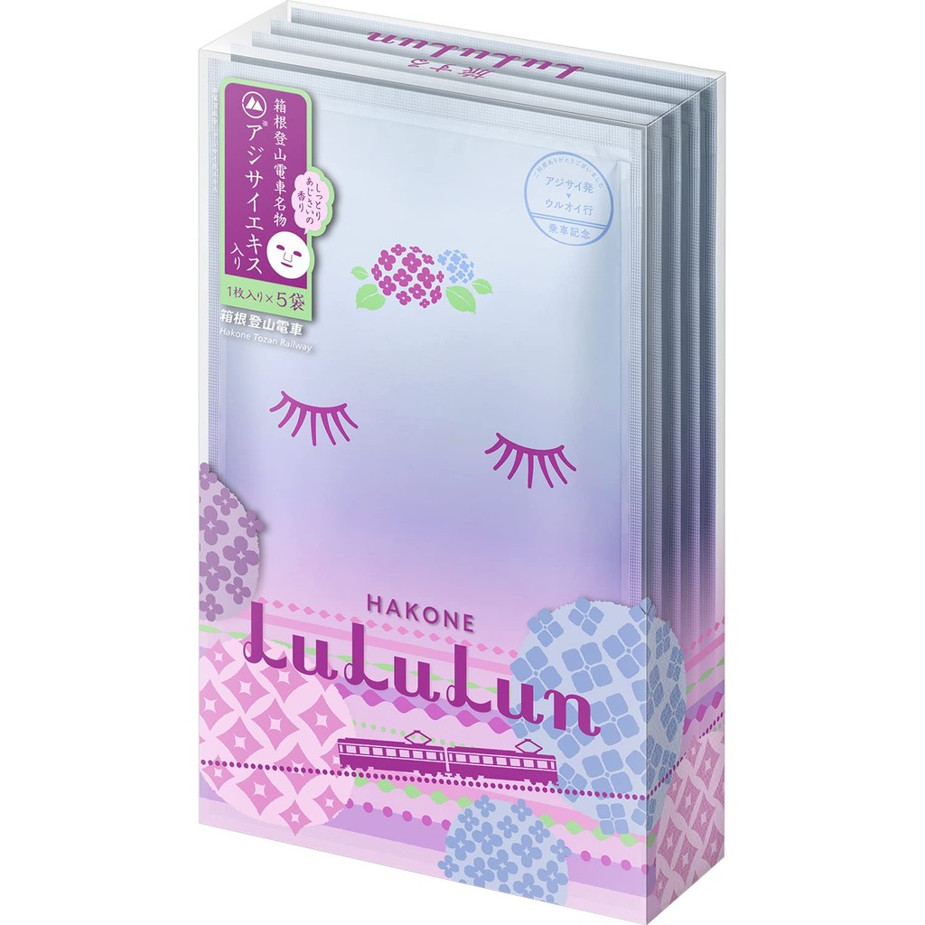 Face Mask Pack LuLuLun Hakone LuLuLun (Moisturizing Hydrangea Scent) 1 ...
