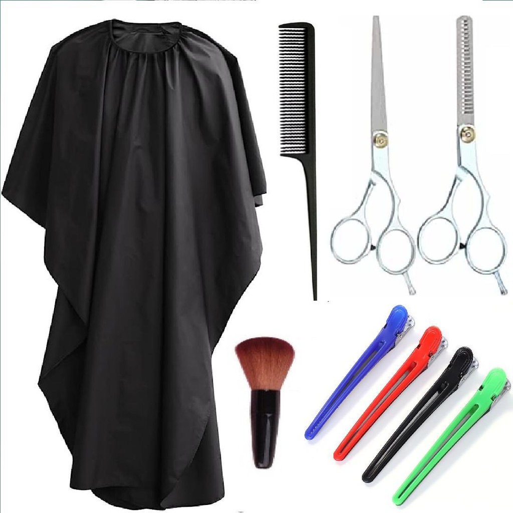 (9PCS) Set Japan Professional Hair Cutting Gunting Rambut Shears Barber ...