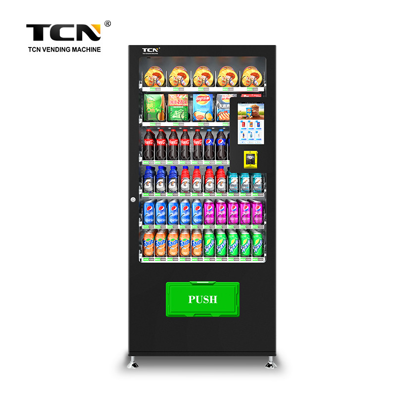 TCN Touch Cashless Payment Vending Machine Drink Combo Vending Machine ...