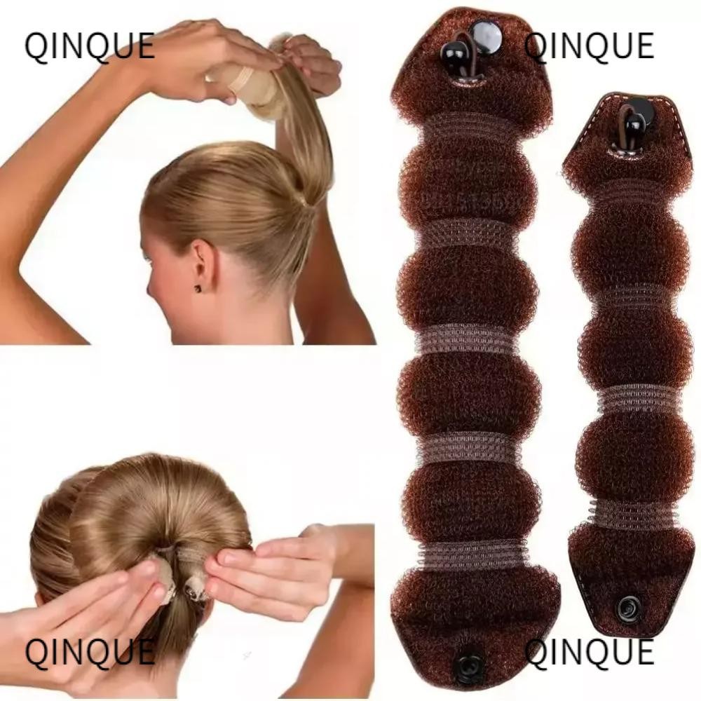 QQIN Donut Bun Maker, Easy Durable Donut Hair Curler, Cute DIY Braider ...