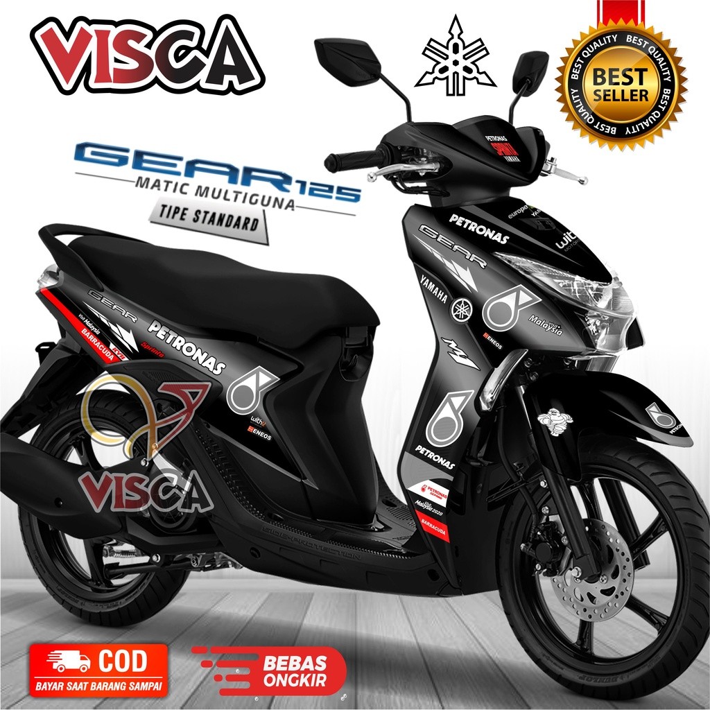 Mio Gear 125 Full Body Decal Motorcycle Gear 125 Sticker Full Body ...