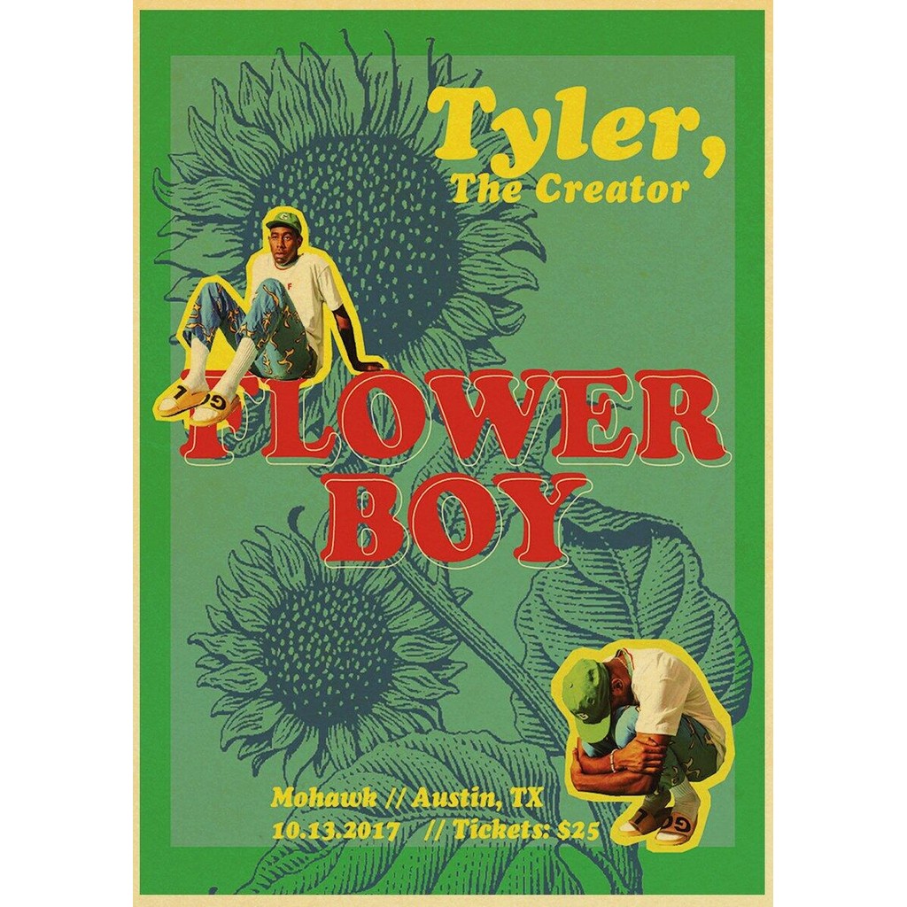 40x60 No Frame Tyler The Creator Flower Boy Band Music Cover Hip Hop ...