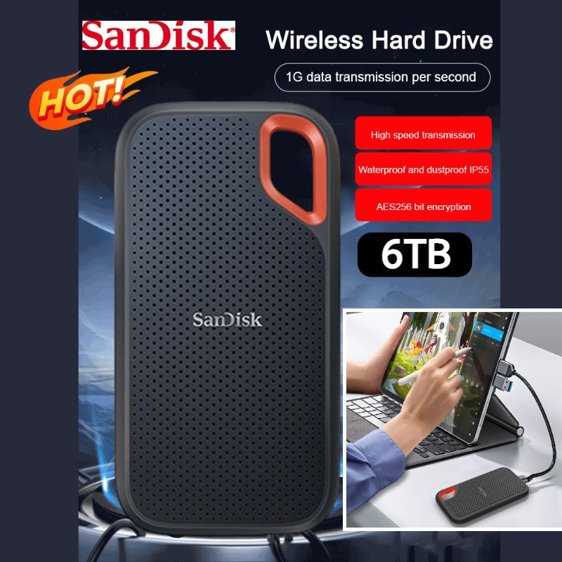 100% Authentic 【Large Capacity】High-speed solid-state mobile hard disk ...