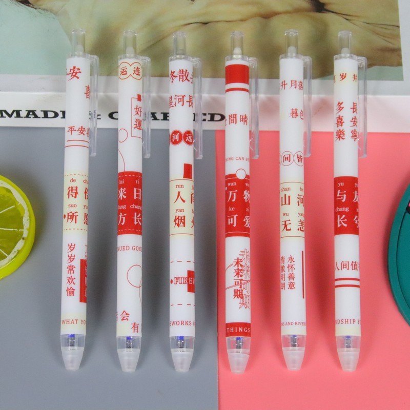 Friction Easy-to-Rub Press Pen Crystal Blue Bullet High-Appearance ...