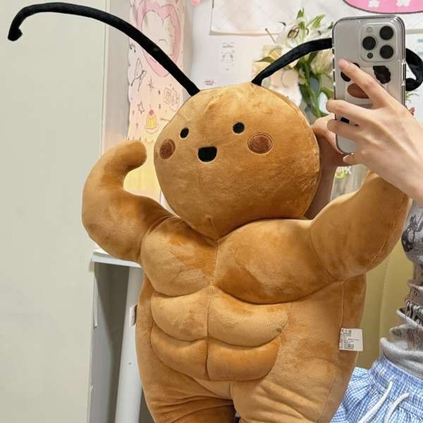 plushie cute plushie Berotot comel, lipas besar, bantal, anak patung ...