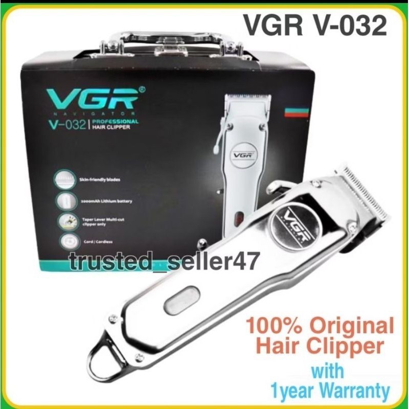 VGR Original V-032 Hair Trimmer Hair Clipper Cutter Gunting Rambut Rechargeable Potong Rambut ...