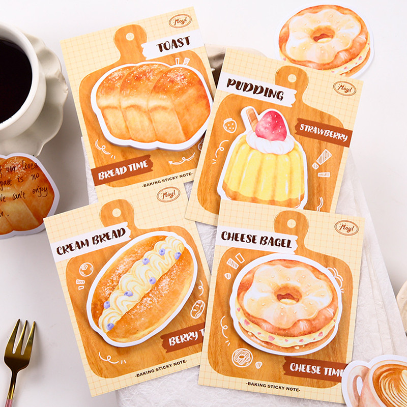 30 Sheets Baking Time Series Sticky Notes School Office Tearable Note ...