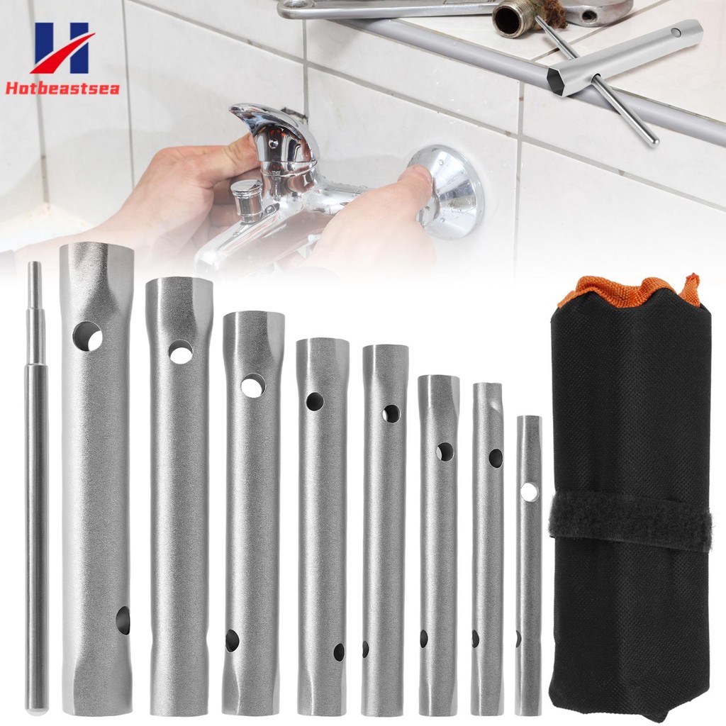 9 Pcs Shower Valve Socket Wrench Set Practical Plumbers Spanner Wrench ...