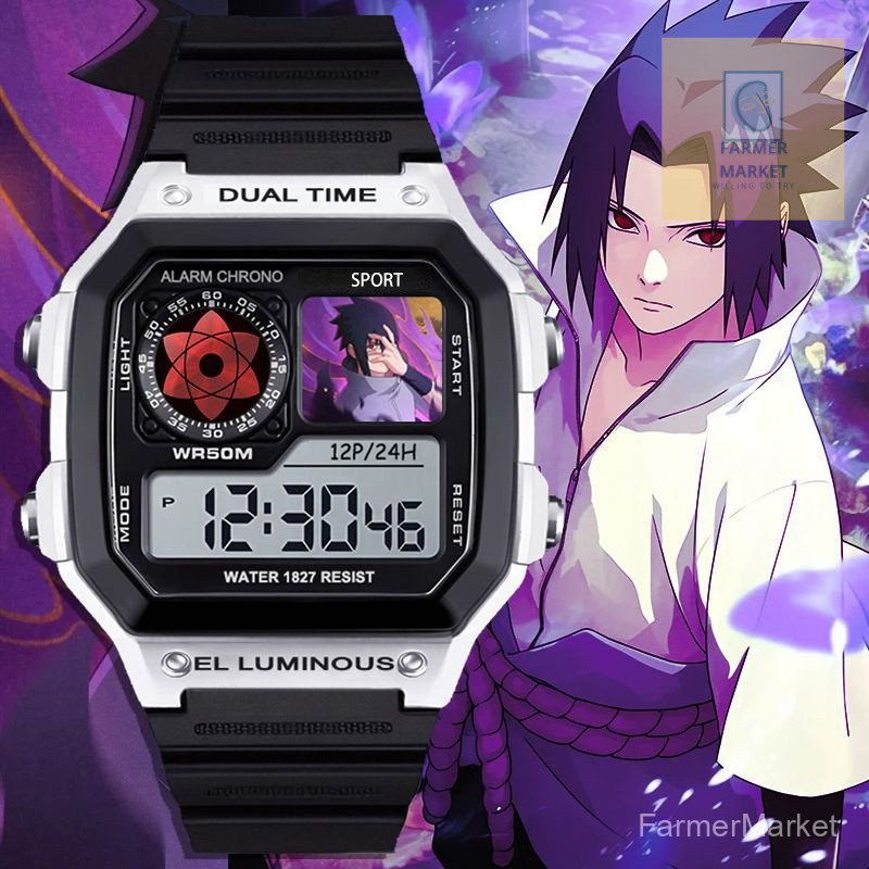 Naruto Waterproof Luminous Chronograph Electronic Watch for Students ...