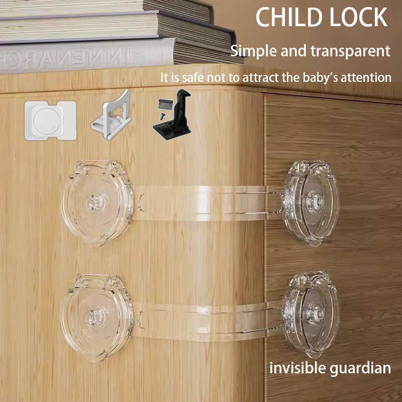 Child safety lock drawer lock Safe Drawer Locks Transparent Safety Lock ...